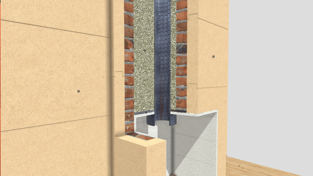 How to internally insulate around fire places - Back to Earth