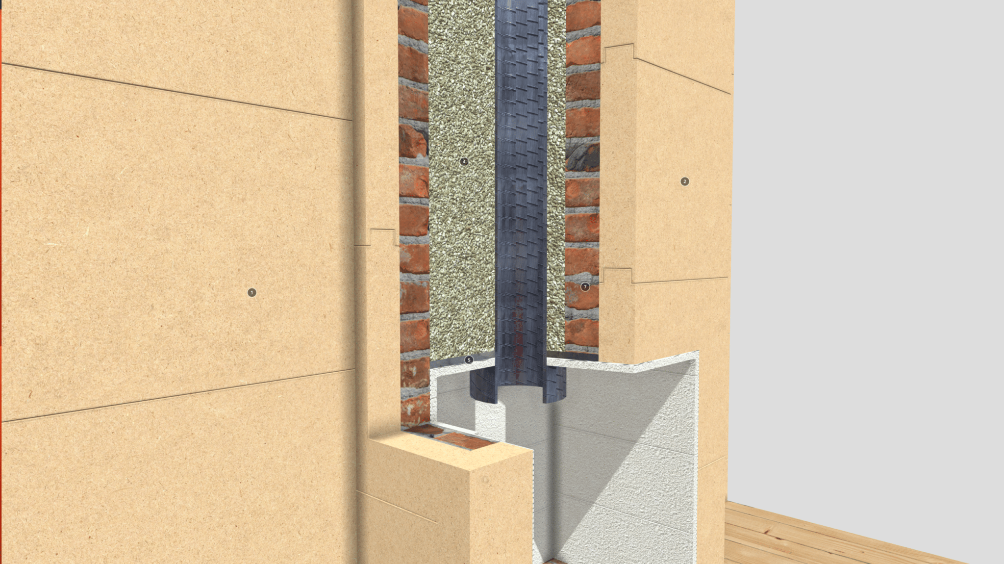 How to internally insulate around fire places - Back to Earth